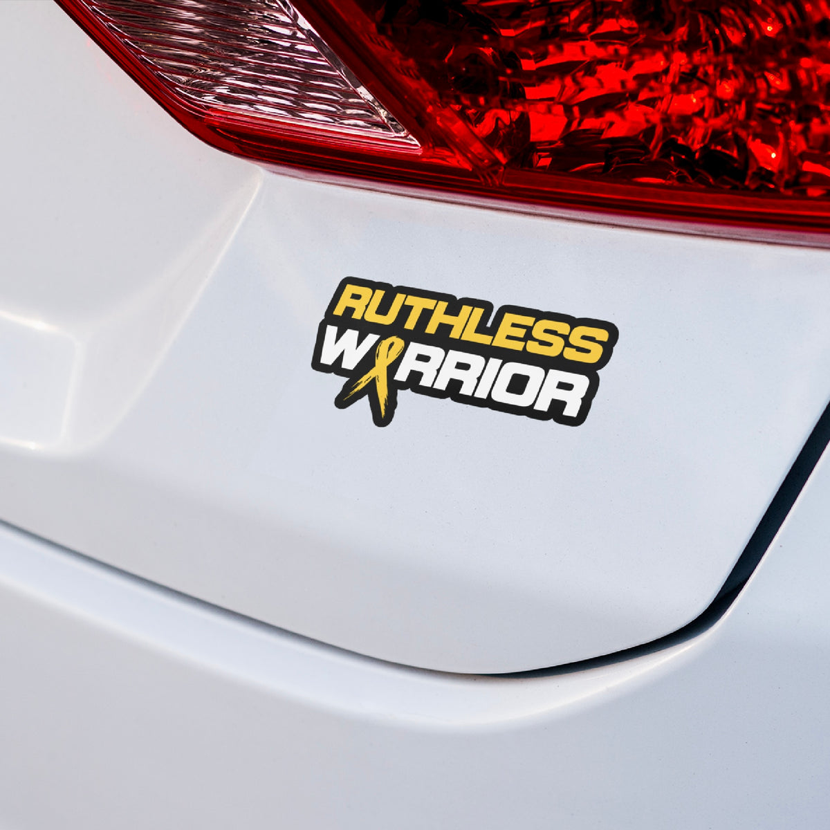 Ruthless Warrior Gold Ribbon - Decal – Ruthless Americans